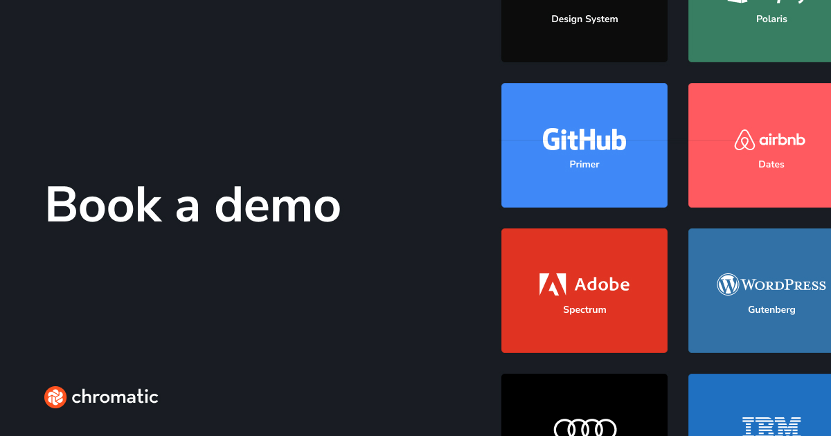 Book a demo • Chromatic