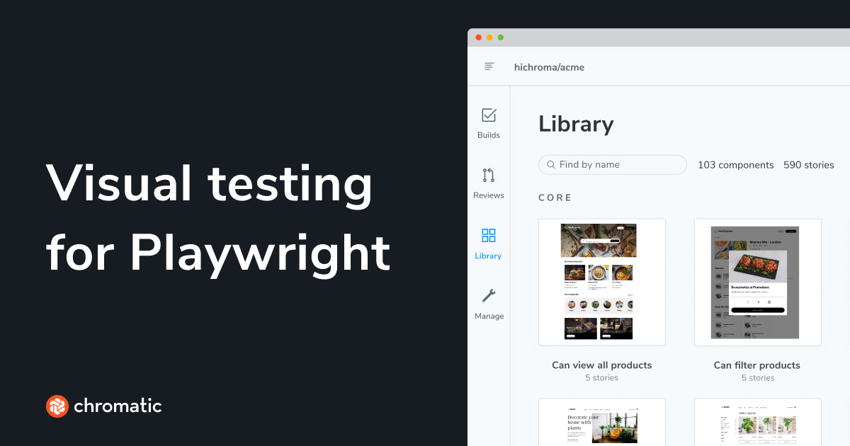 Playwright • Chromatic